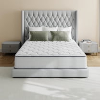 "Crystli 10"" King Hybrid Mattress - Medium Firm Memory Foam Bed-in-a ...