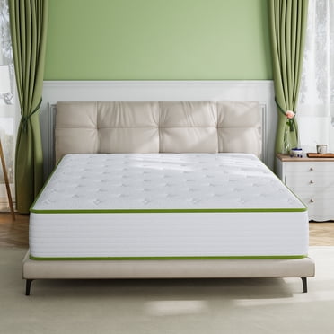Behost 10" CertiPUR-US Certified Memory Foam Pocket Spring Mattress ...