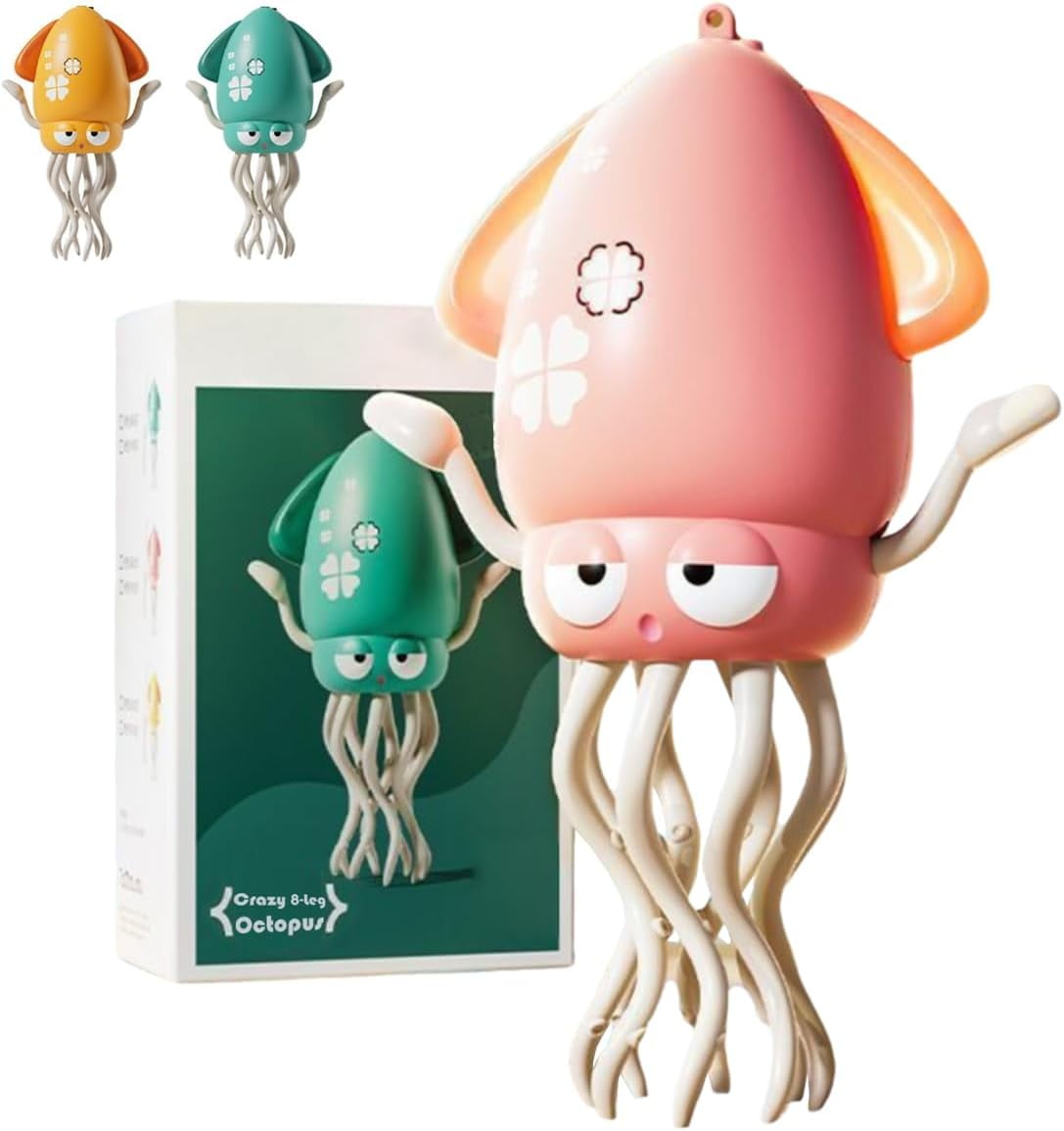 TXPNG Electric Automatic Obstacle Avoidance Octopus Toy, Crazy 8-Leg Action Octopus, Interactive ...