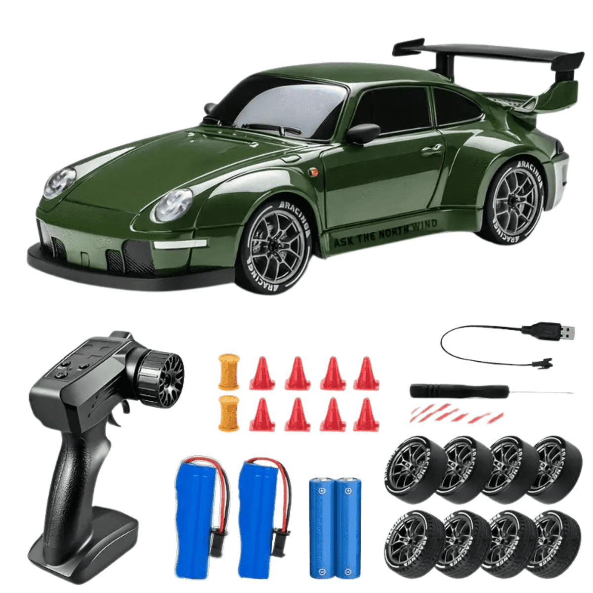 TXT- MATRIX 1:24 Scale RC Drift Car - 2.4GHz 4WD High-Speed Remote ...