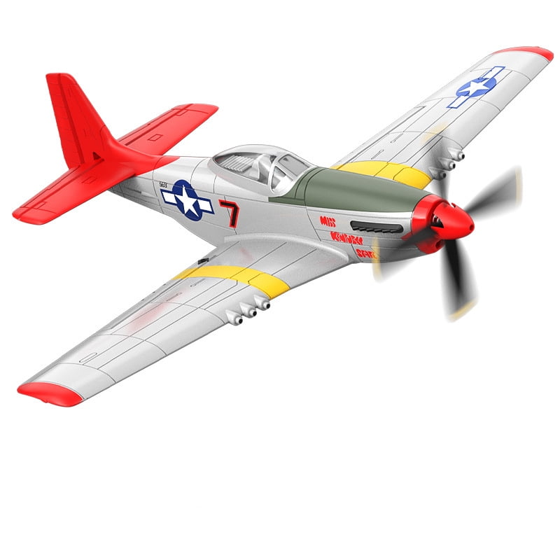 TXT- MATRIX P51D Mustang RC Airplane —2.4GHz 4CH with 6-Axis Gyro, Easy ...