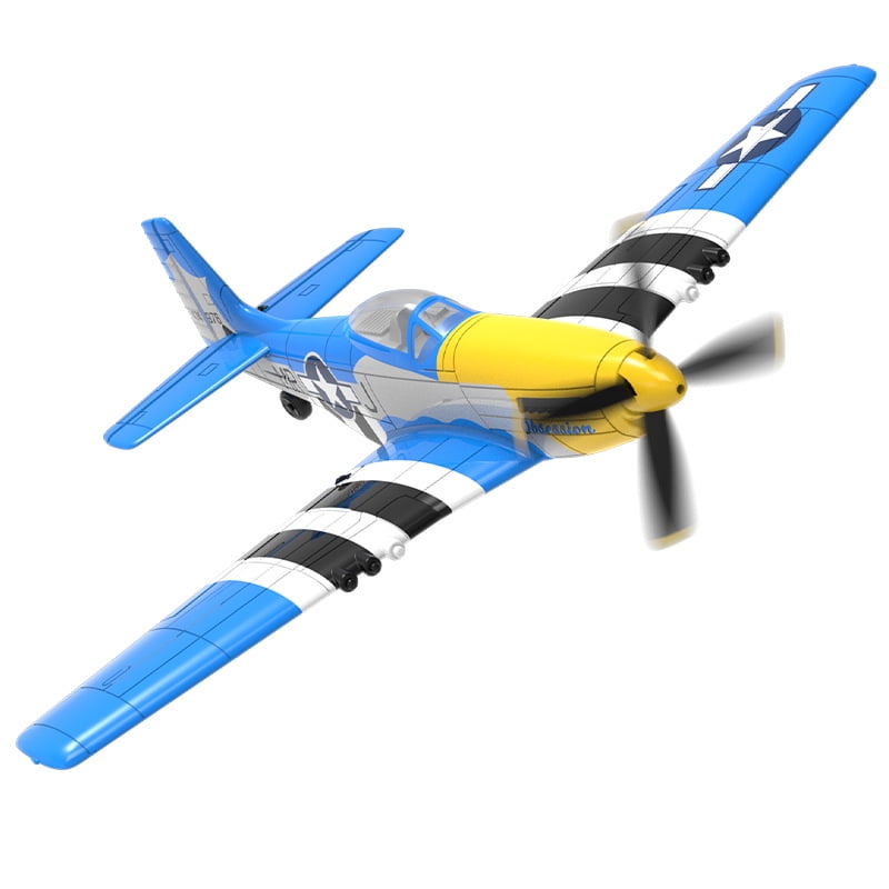 TXT- MATRIX P51D Mustang RC Airplane —2.4GHz 4CH with 6-Axis Gyro, Easy ...