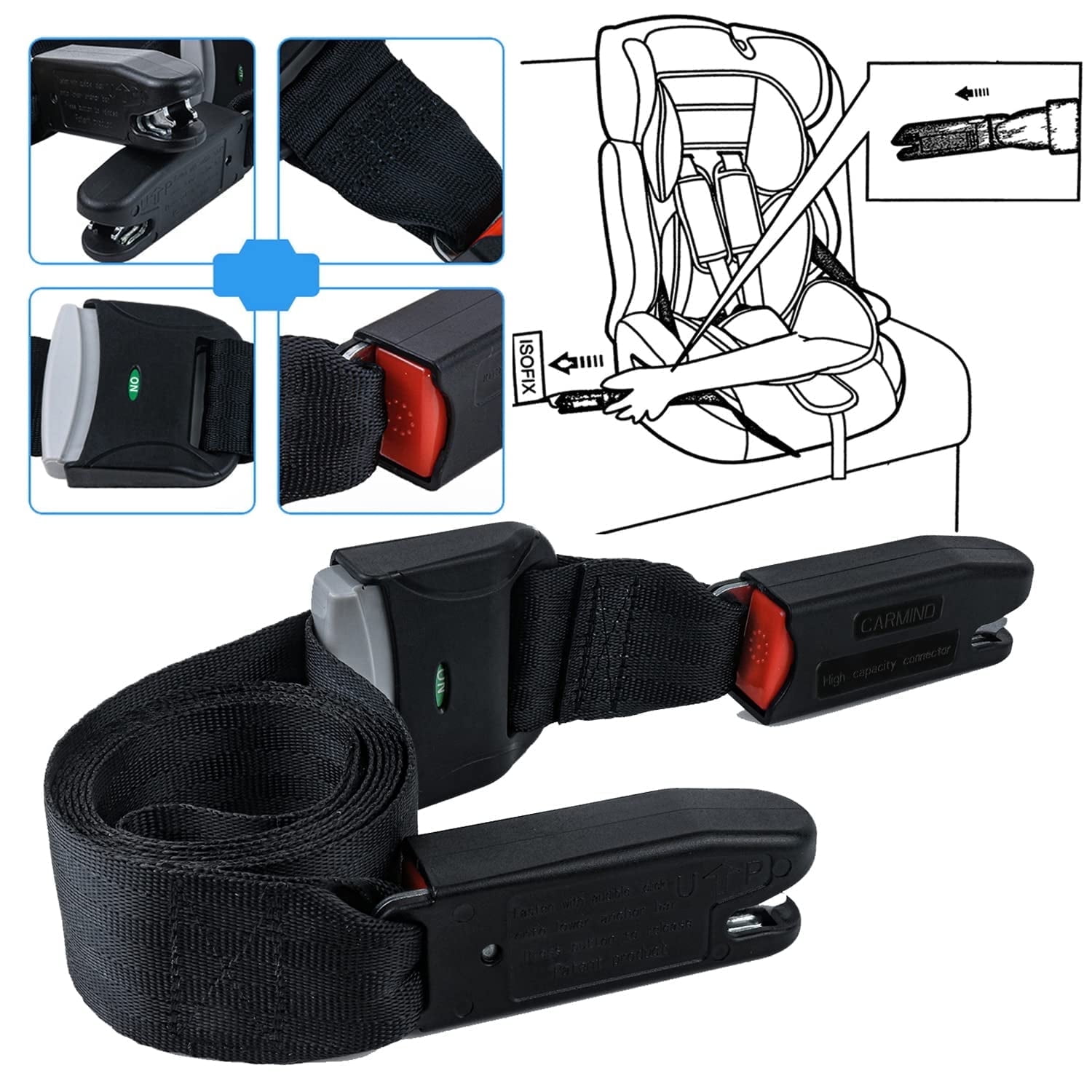 TXZRWH Universal Adjustable Seat Belt Extender, 1 Piece - Walmart.com