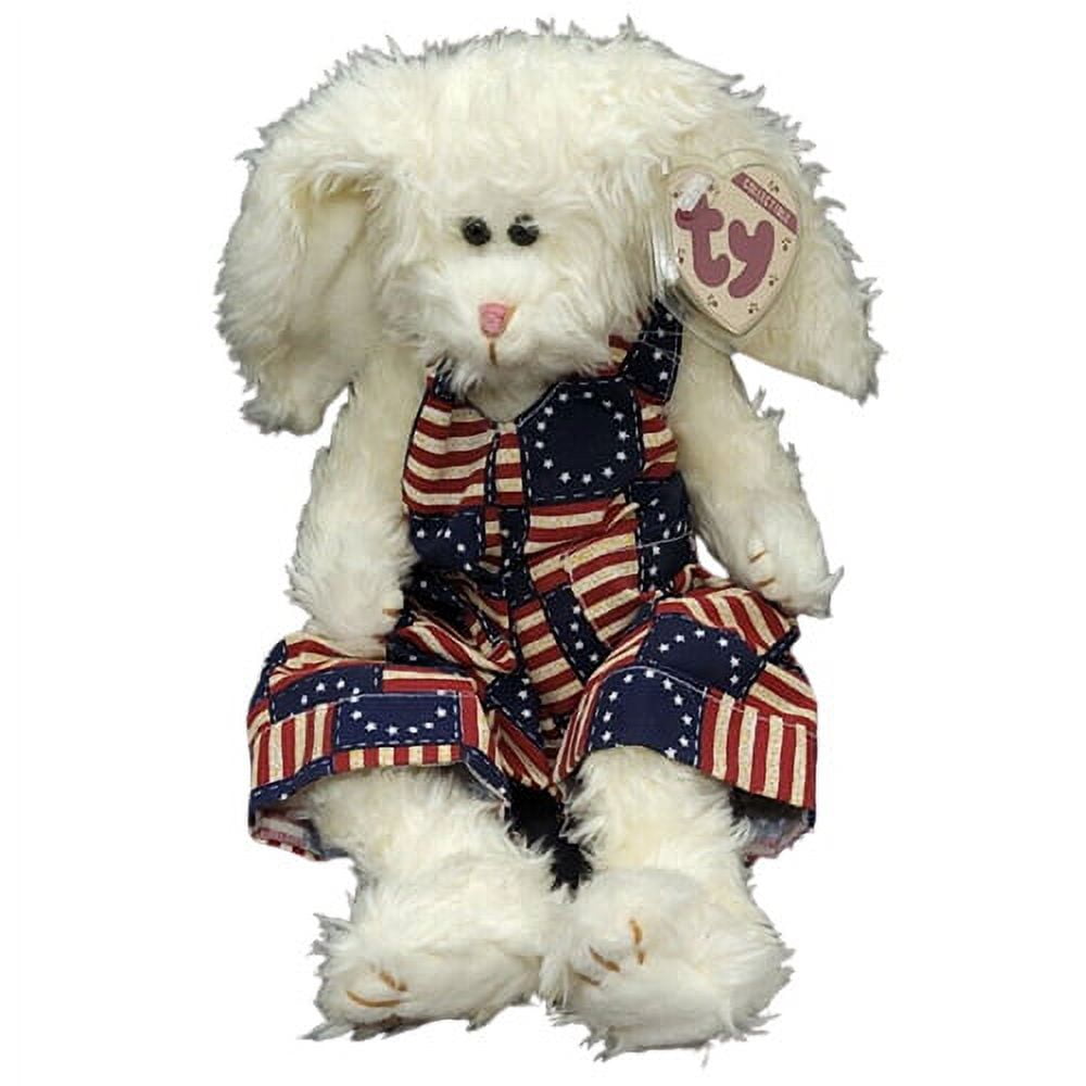 TY Attic Treasure - GLORIA the Patriotic Bunny Rabbit (10 inch ...