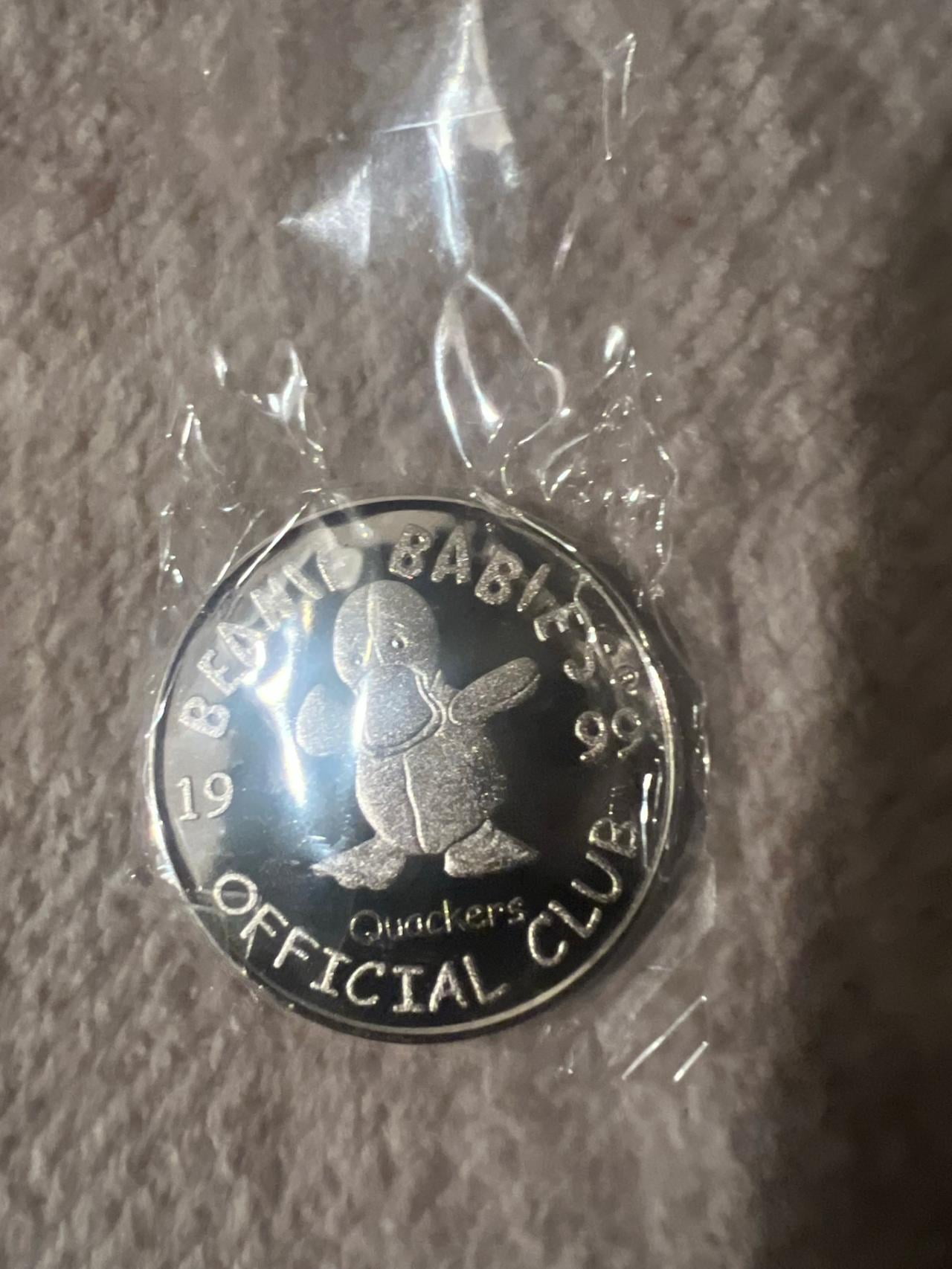 TY BEANIE BABIES OFFICIAL CLUB. 1999 ORIGINAL NINE CUBBIE SOUVENIR COIN ...