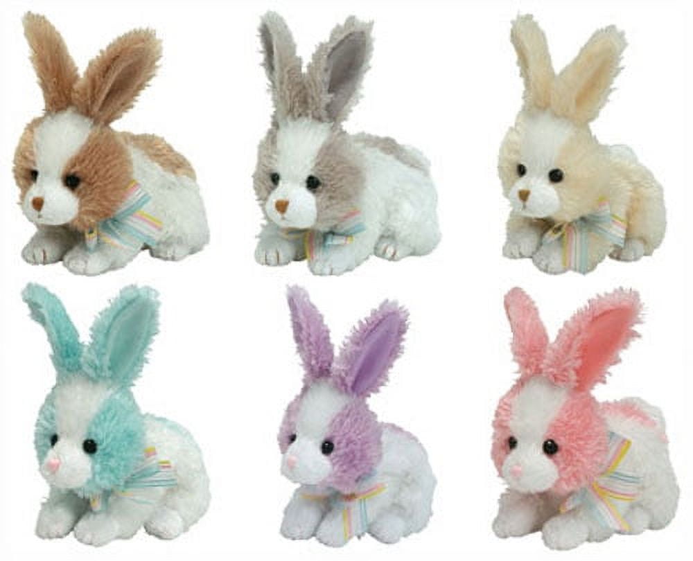 TY Basket Beanie Babies - Easter 2007 Set of 6 Bunnies (Flipsy, Mipsy ...