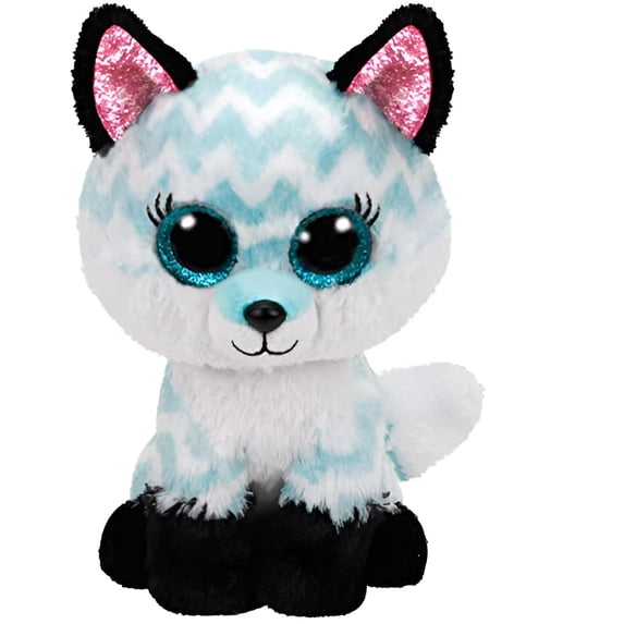 TY Beanie Babies Atlas the Fox 6" Plush Toy with Zig Zag Stripes ...