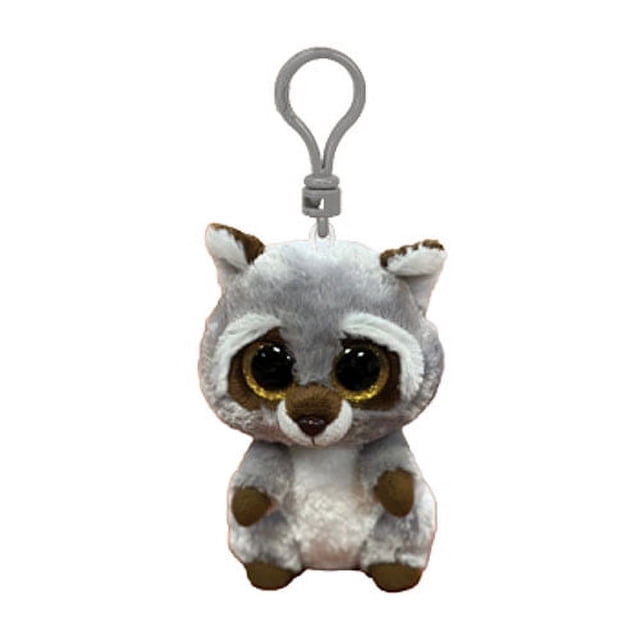 TY Beanie Babies Oakie the Racoon Backpack Clip 4" (Beanie Boos ...