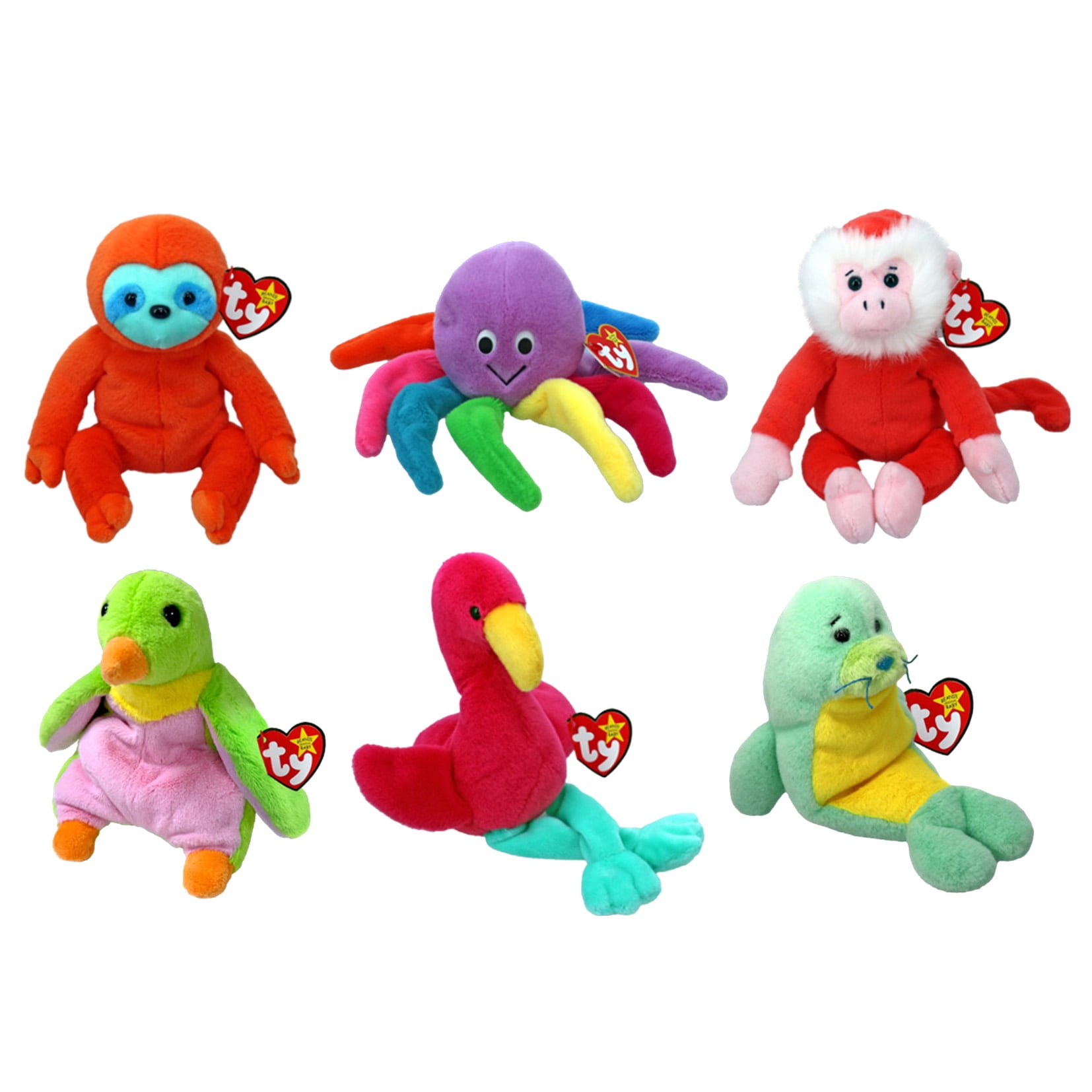 TY Beanie Babies - SET A of 6 Fall 2024 (Gus, Fraya, Blinky, Foster ...