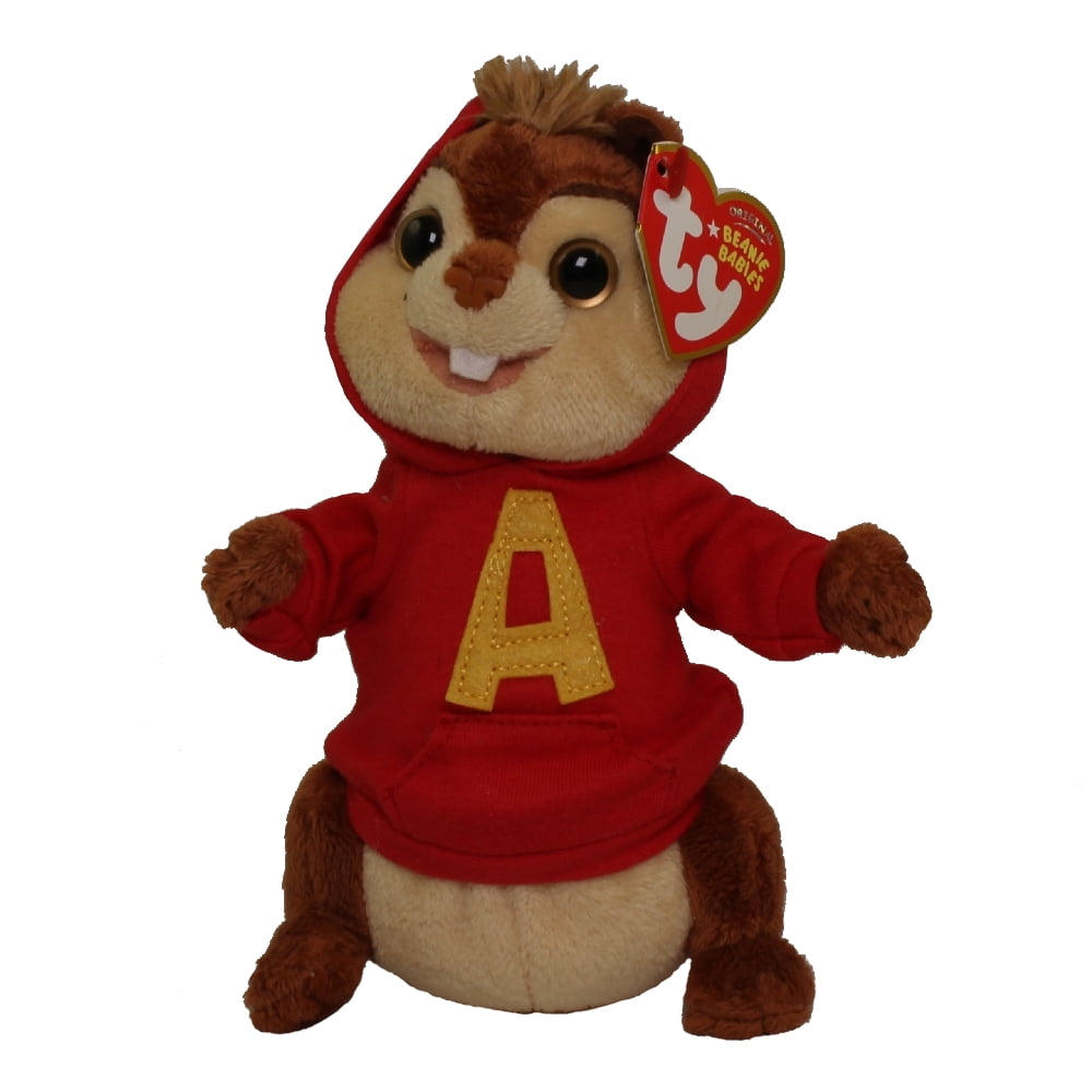 TY Beanie Baby - ALVIN the Chipmunk (DVD Exclusive) (7 inch) - Walmart.com