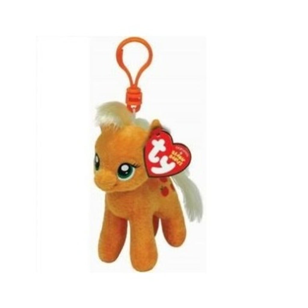 TY Beanie Baby - APPLEJACK Regular Pony (Plastic Key Clip - 5") Plush ...