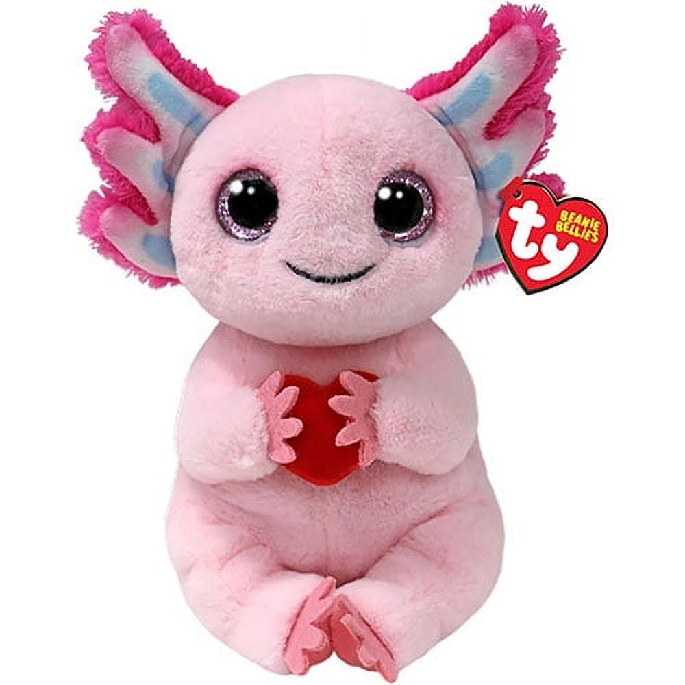 TY Beanie Baby - LOCKY the Valentine's Axolotl, 6-inch Stuffed Animal ...
