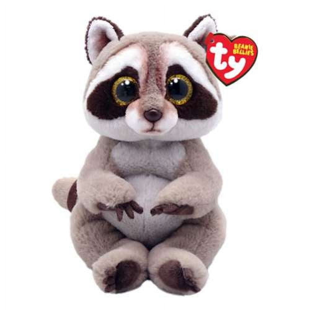TY Beanie Baby (Beanie Bellies) - PETEY the Raccoon (Regular Size 6 ...