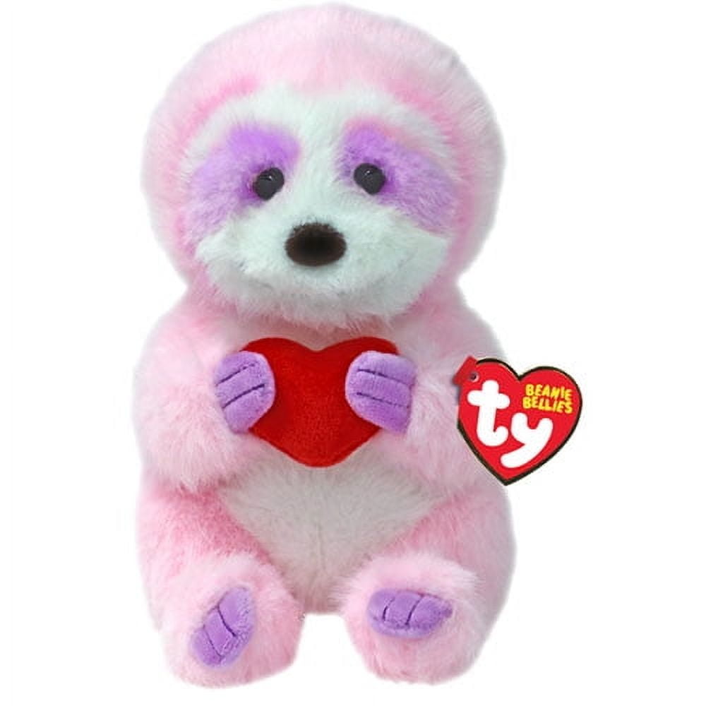 TY Beanie Baby (Beanie Bellies) - TART the Valentine's Sloth (6 inch ...
