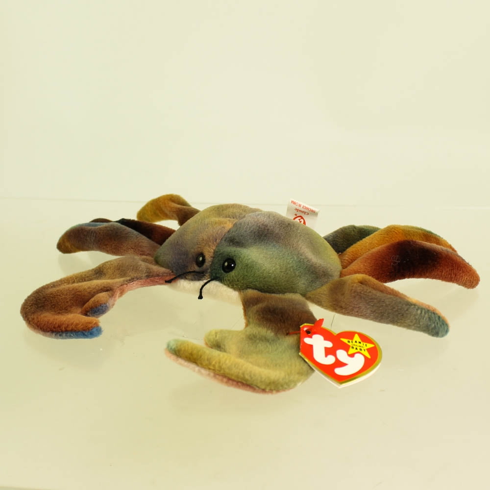 TY Beanie Baby - CLAUDE the Crab (PVC Pellets - 4th Gen - All CAPS ...
