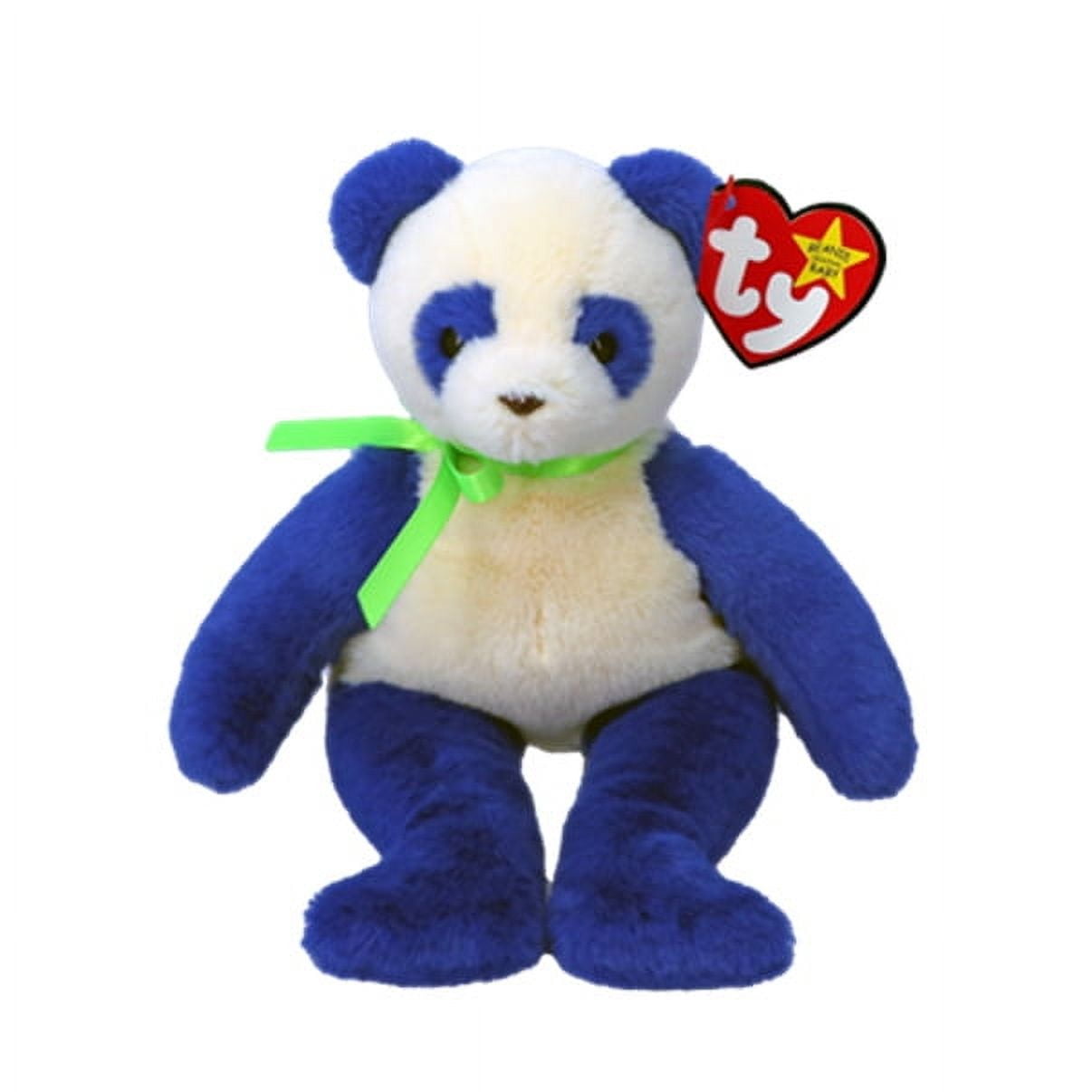 TY Beanie Baby - DOMINO the Blue Panda (8 inch) - Walmart.com
