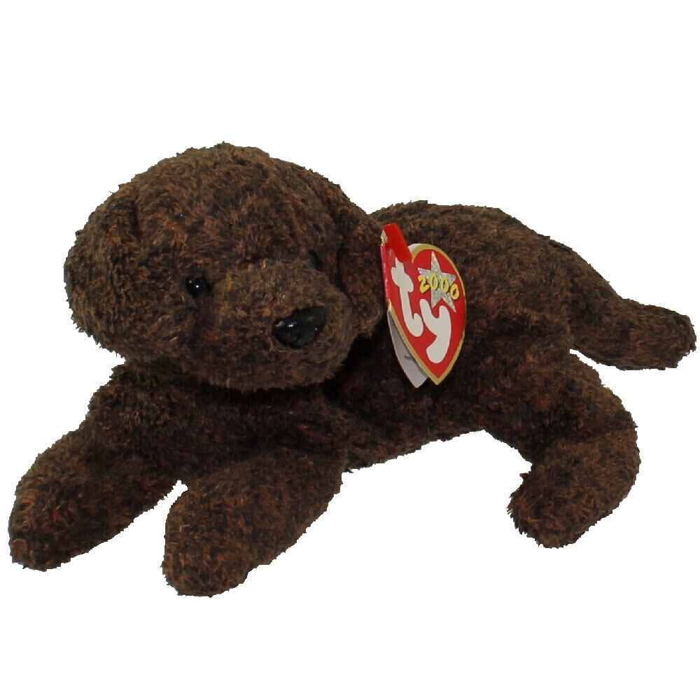 TY Beanie Baby - FETCHER the Dog (7" Plush) (BONUS ONE RANDOM TY ERASER ...