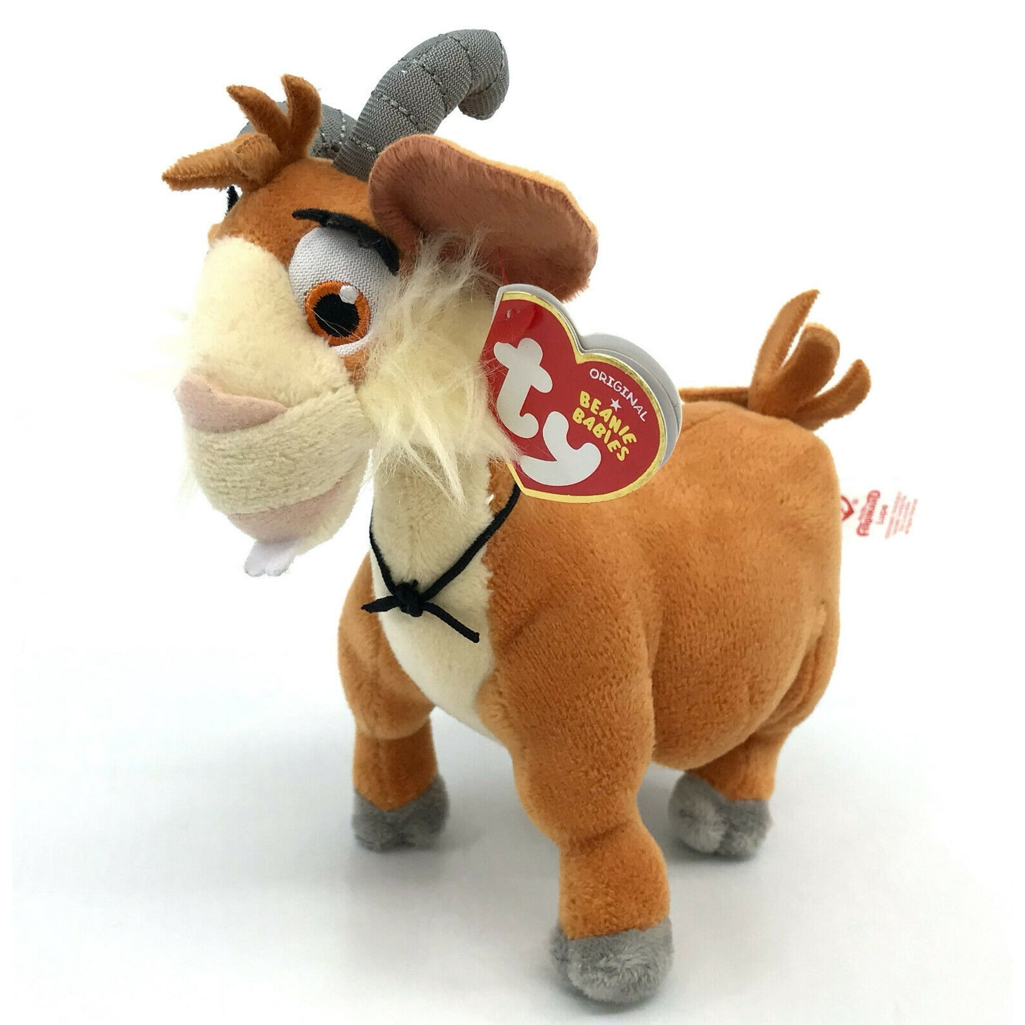 TY Beanie Baby - Ferdinand Lupe the Goat 7" Plush (BONUS 1 FUN CHOPS ...