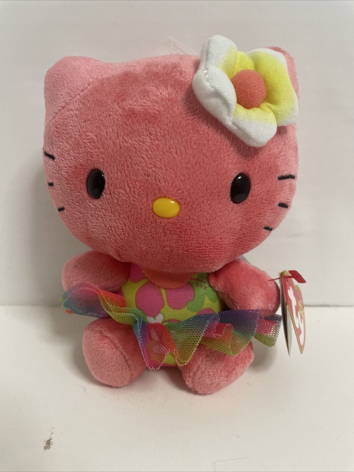TY Beanie Baby - HELLO KITTY Purple TuTu Bathing Suit Floral Dress 6 ...