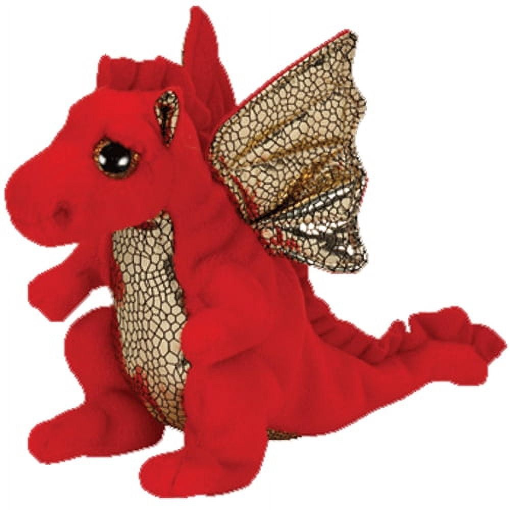 TY Plush Stuffed Animal Toy - LEGEND the Red Dragon Beanie Baby (6 inch ...