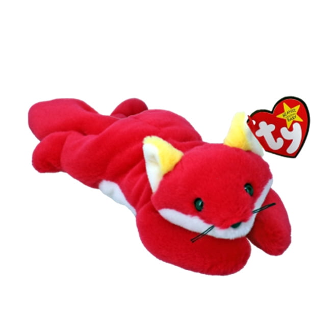 TY Beanie Baby - SAVVY the Pink Fox (8 inch) - Walmart.com