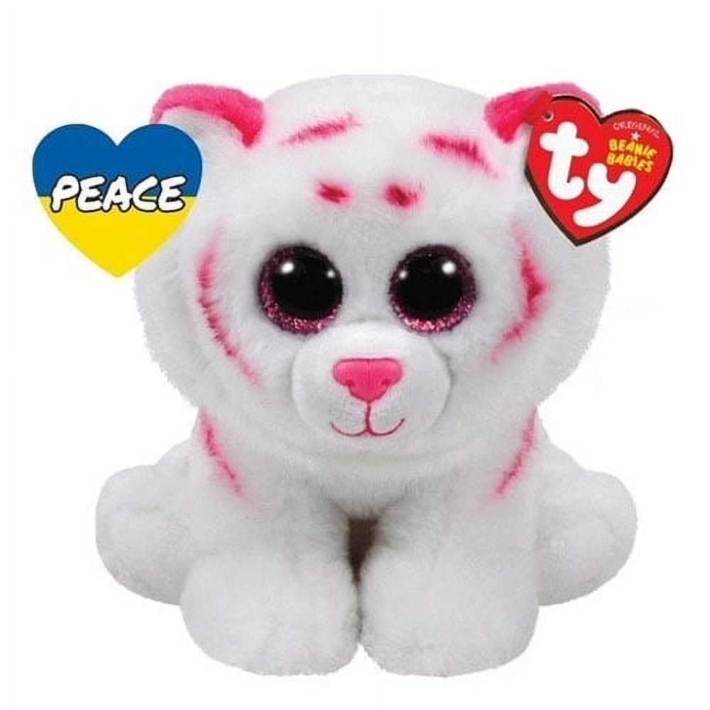 TY Beanie Baby - TABOR the Pink & White Tiger (6 inch)(Extra Ukraine ...