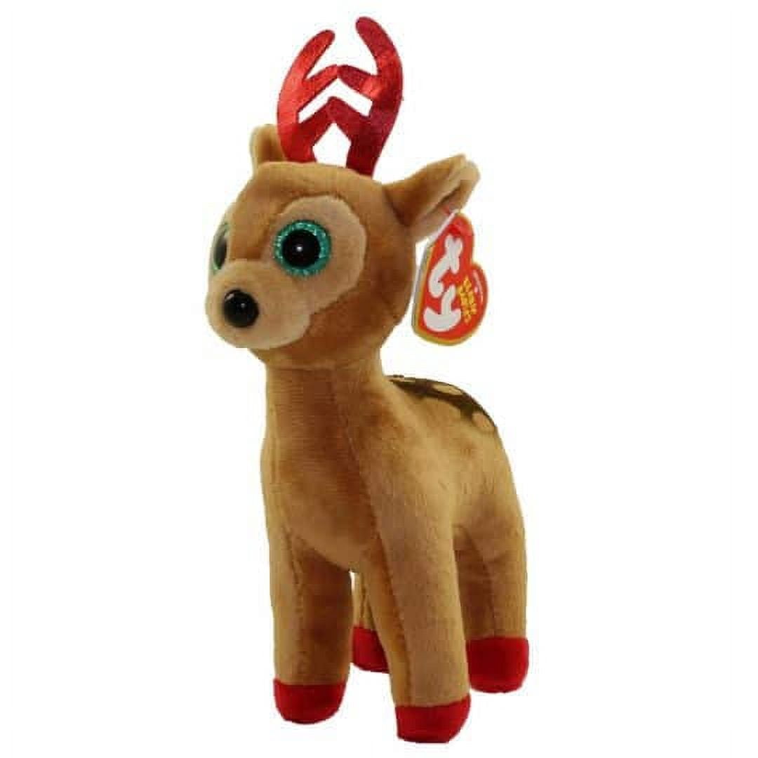 TY Beanie Baby – TINSEL the Reindeer (Glittery Eyes) 6" Plush - Walmart.com