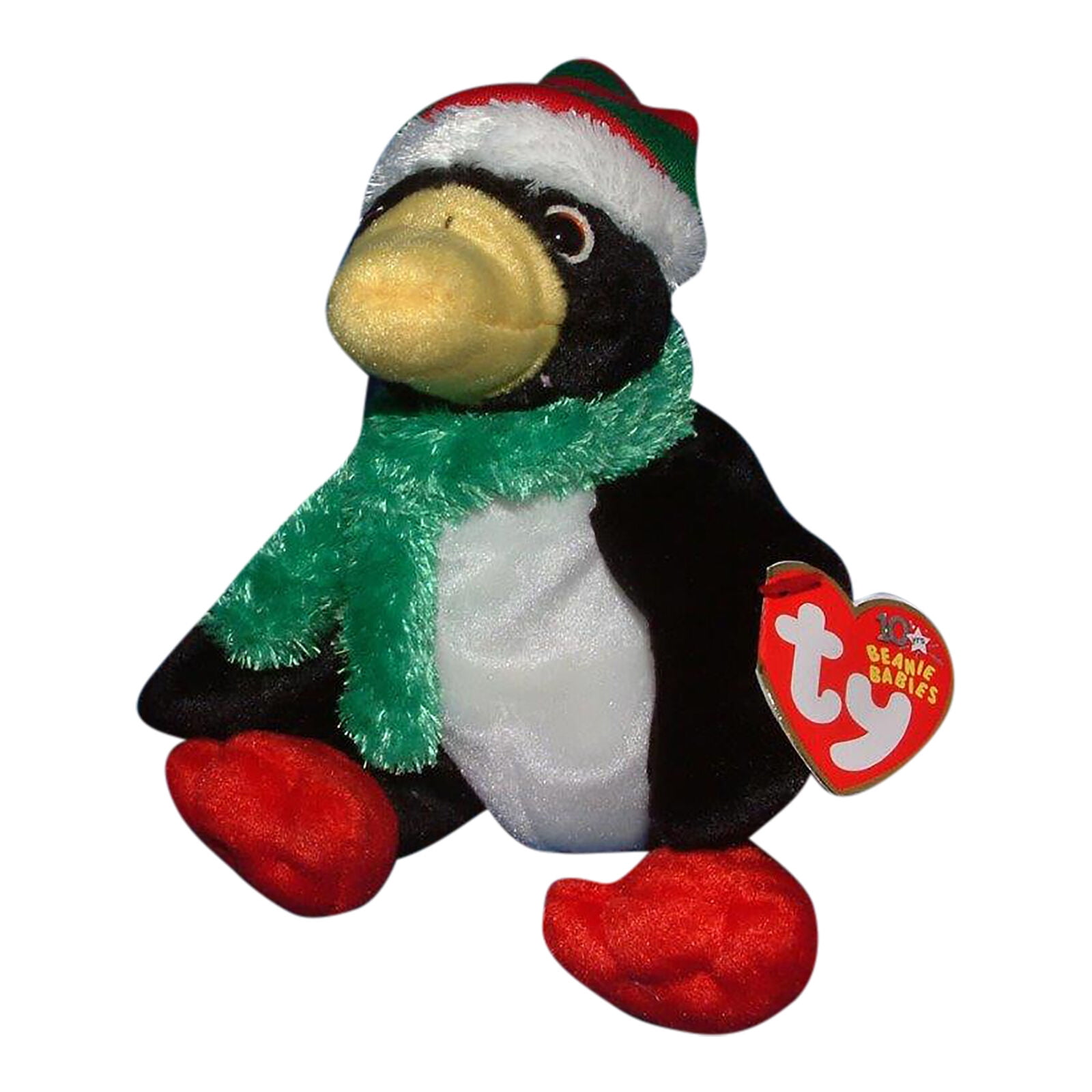 TY Beanie Baby - TOBOGGAN the Penguin (Regular Size 6" Plush) (BONUS ...