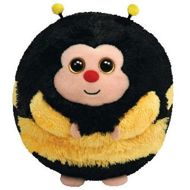 TY Beanie Baby Ballz - ZIPS the Honey-Sharing Bumble Bee - Regular Size ...