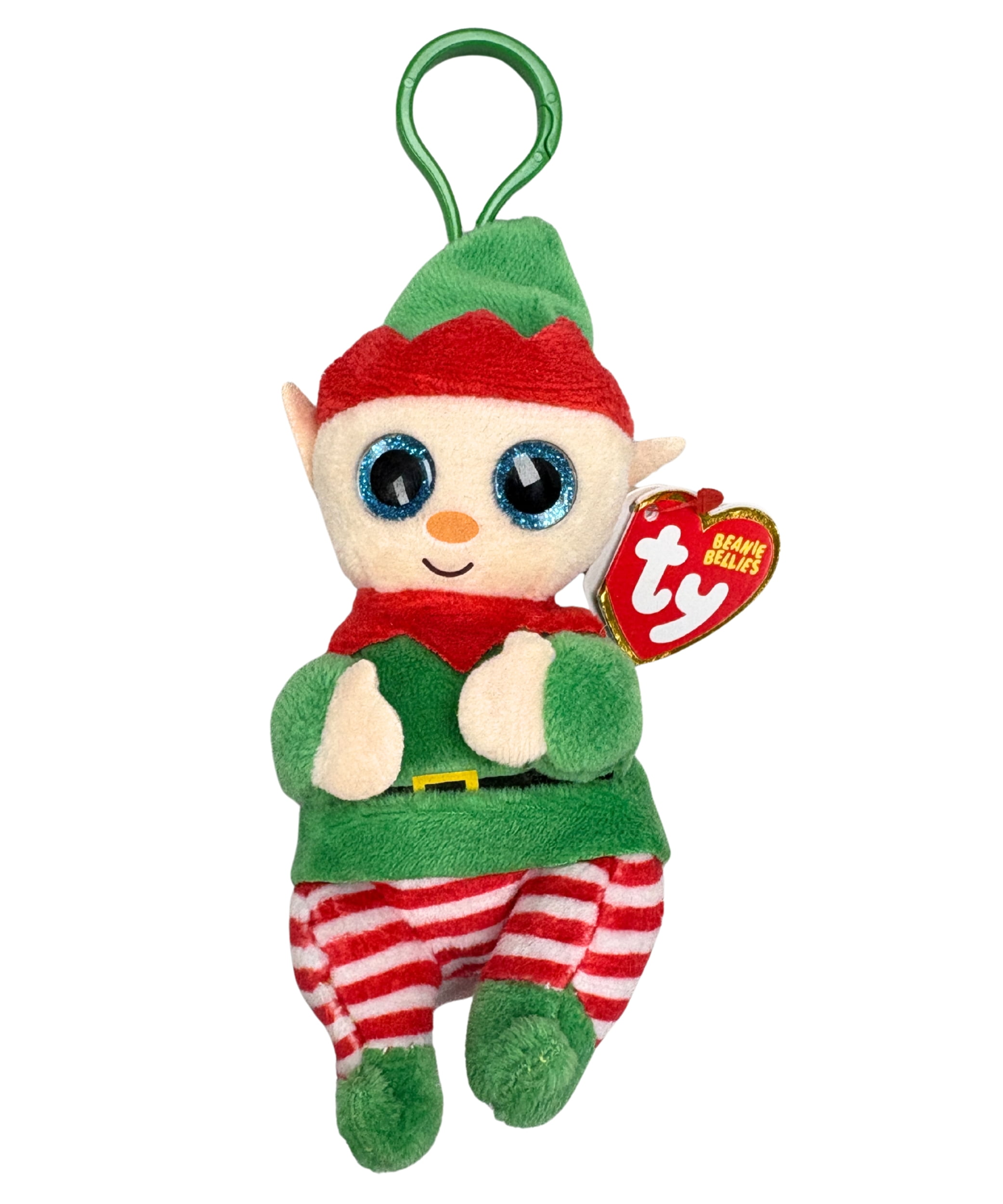Ty Beanie Bellies Elfonzo Christmas Elf Key Clip, Plush Stuffed Animal ...