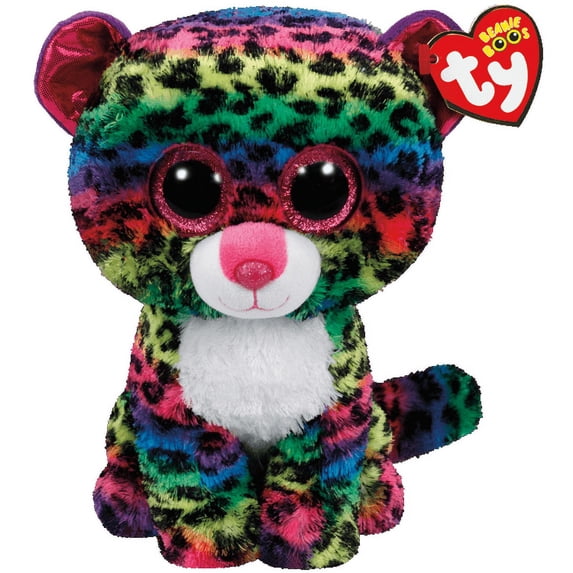 TY 6-Inch Beanie Boo Plush - Dotty the Multicolor Leopard - Walmart.com