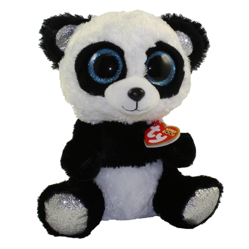 TY Beanie Boos - BAMBOO the Panda (Blue Glitter Eyes - Silver Feet ...