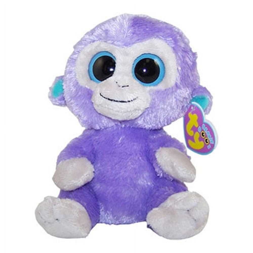 TY Beanie Boos - BLUEBERRY the Monkey (Solid Eye Color) (Regular Size ...