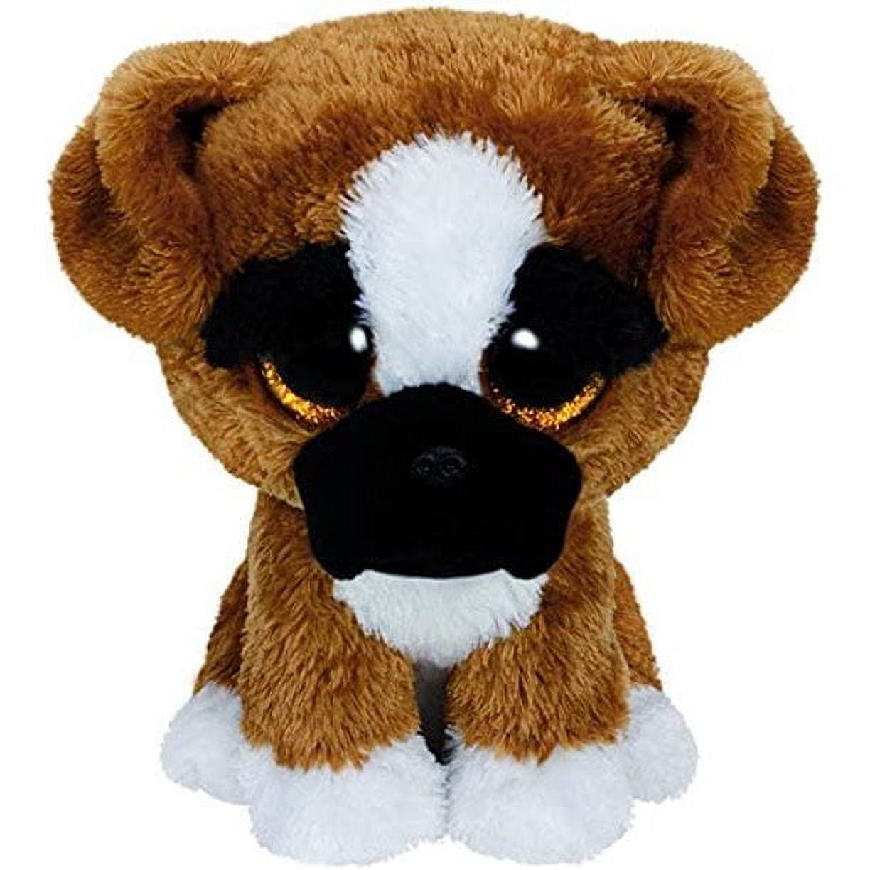 TY Beanie Boos - BRUTUS the Boxer Dog 6" Plush (Glittery Eyes) (NO TY ...