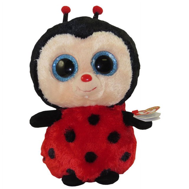 TY Beanie Boos - BUGSY the Ladybug (Glitter Eyes) (Medium Size - 9 inch ...