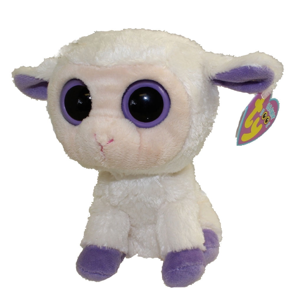 TY Beanie Boos - CLOVER the Lamb (Cream Version - Solid Eye Color ...