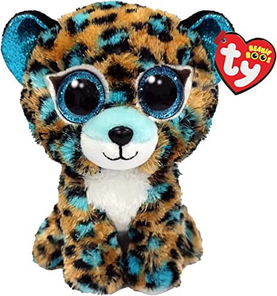 TY Beanie Boos - COBALT the 6-inch Leopard with Glitter Eyes - Stuffed ...