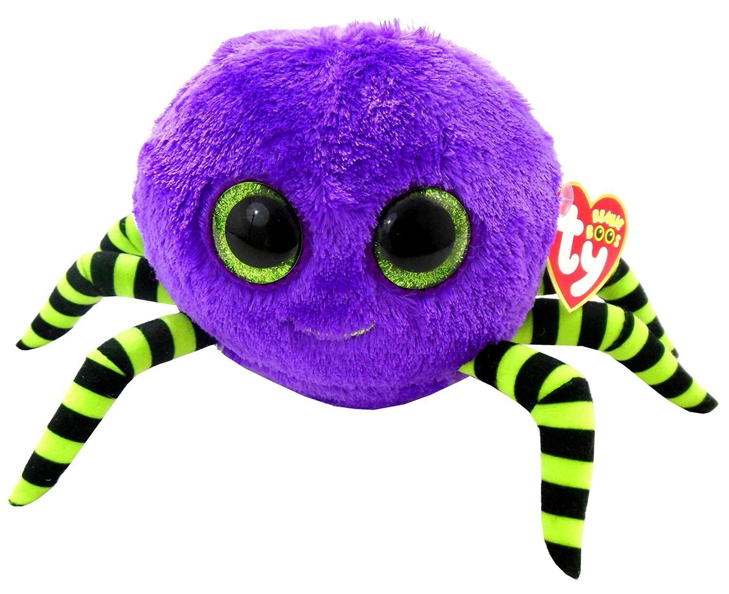 TY Beanie Boos - CRAWLY the Purple Spider (Glitter Eyes) (Regular Size ...