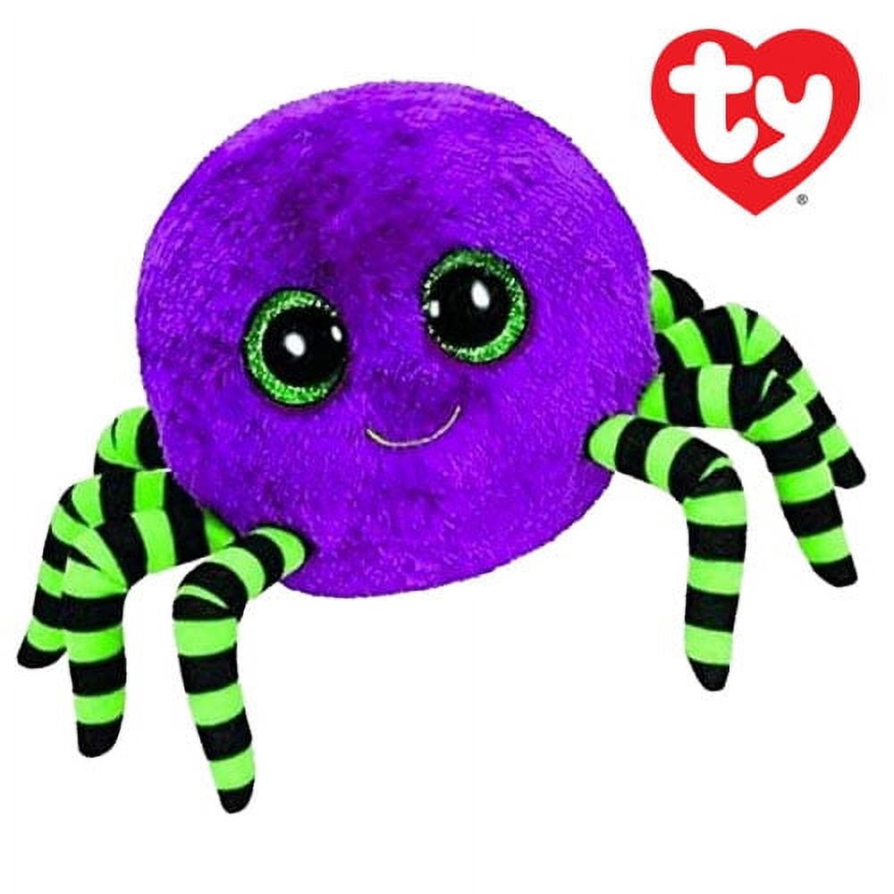 TY Beanie Boos Crawly the Purple Spider ( Glittery Eyes) Plush Toy ...