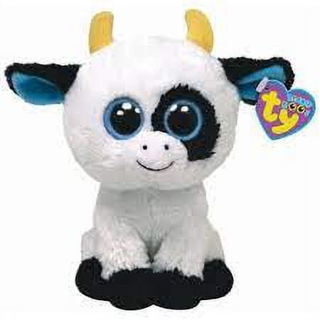 TY Beanie Boos - DAISY the Cow (Solid Eye Color) (Regular Size )New 6 ...
