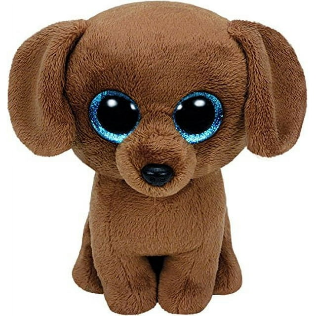 TY Beanie Boos -Dougie the Dachshund Dog (Glitter Eyes) Small 6" Plush ...