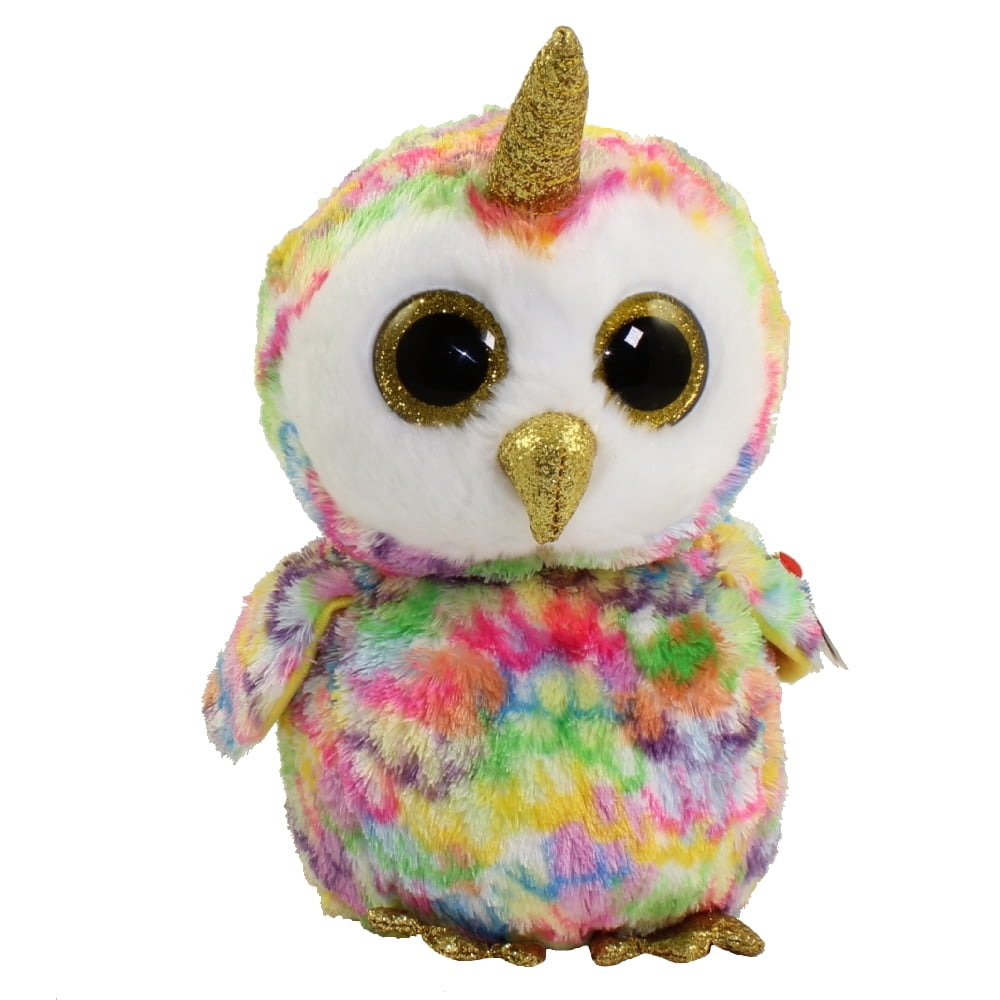 TY Beanie Boos - ENCHANTED the UniOwl (Glitter Eyes) (Medium Size - 9 ...