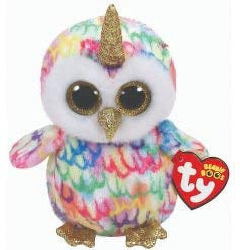 TY Beanie Boos -Enchanted the Owl (Glitter Eyes) Small 6" Plush (With 1 ...
