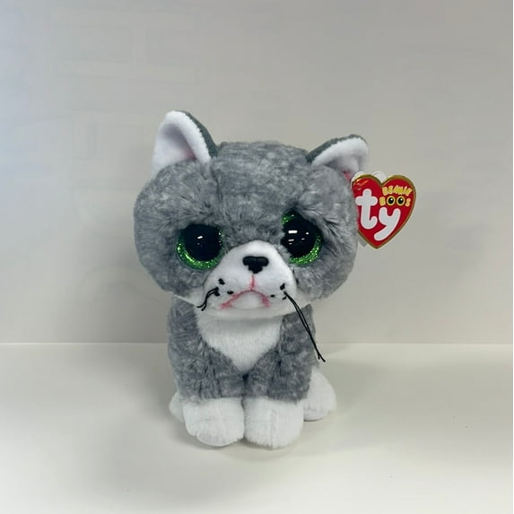 TY Beanie Boos - FERGUS the Cat (Glitter Eyes)(Regular Size - 6 inch ...