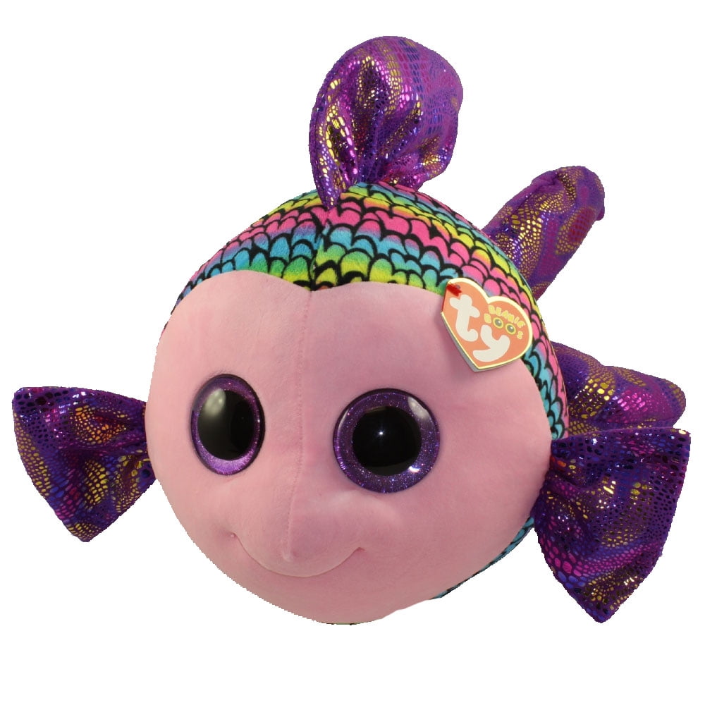 TY Beanie Boos - FLIPPY the Fish (Glitter Eyes) (LARGE Size - 20 inch ...