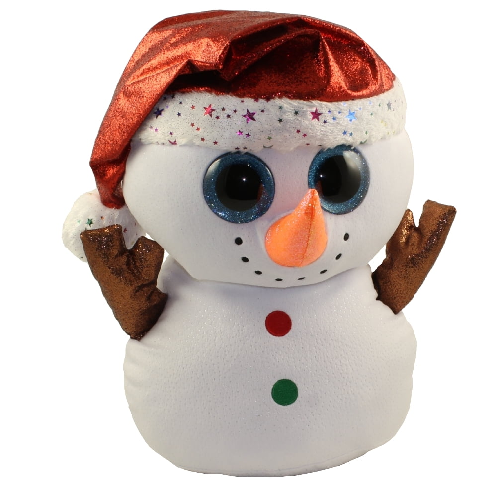 TY Beanie Boos - FLURRY the Snowman (Glitter Eyes)(LARGE Size - 17 inch ...