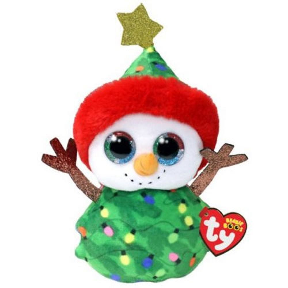 TY Beanie Boos - GARLAND the Christmas Tree Snowman (Glitter Eyes ...