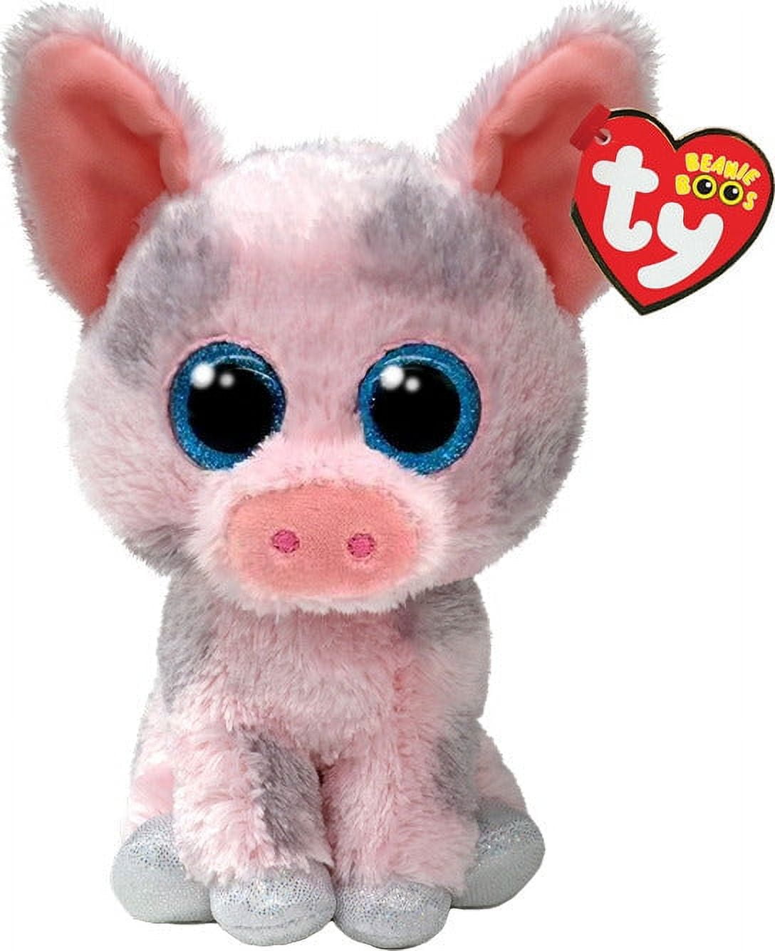 TY Beanie Boos - HAMBONE the Pink & Gray Pig (Glitter Eyes)(Regular ...