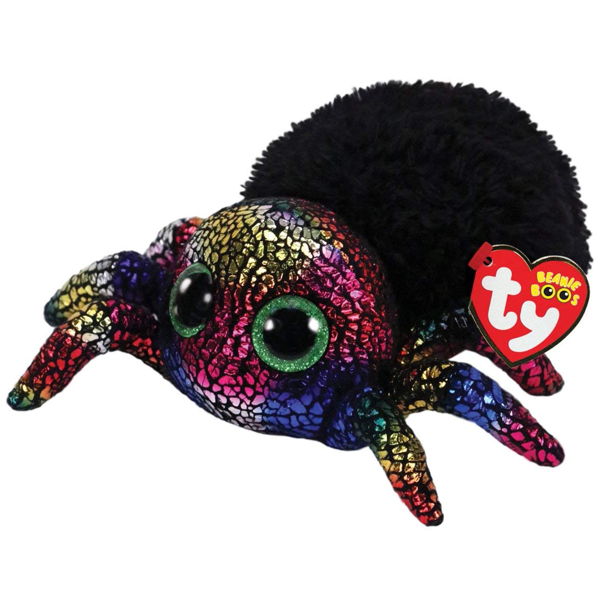 TY Beanie Boos Halloween - LEGGZ the Black Spider (Glitter Eyes ...