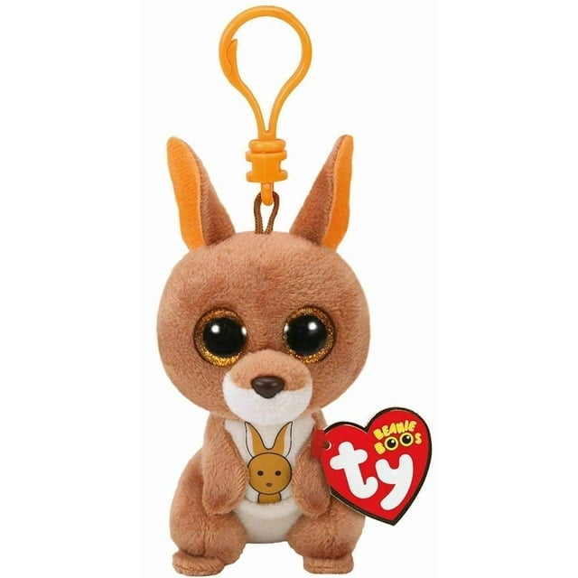 TY Beanie Boos - KIPPER the Kangaroo (Glitter Eyes) (3" Plastic Key ...